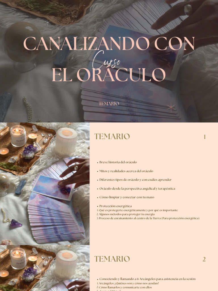 Temario Canalizando con el Oráculo | PDF