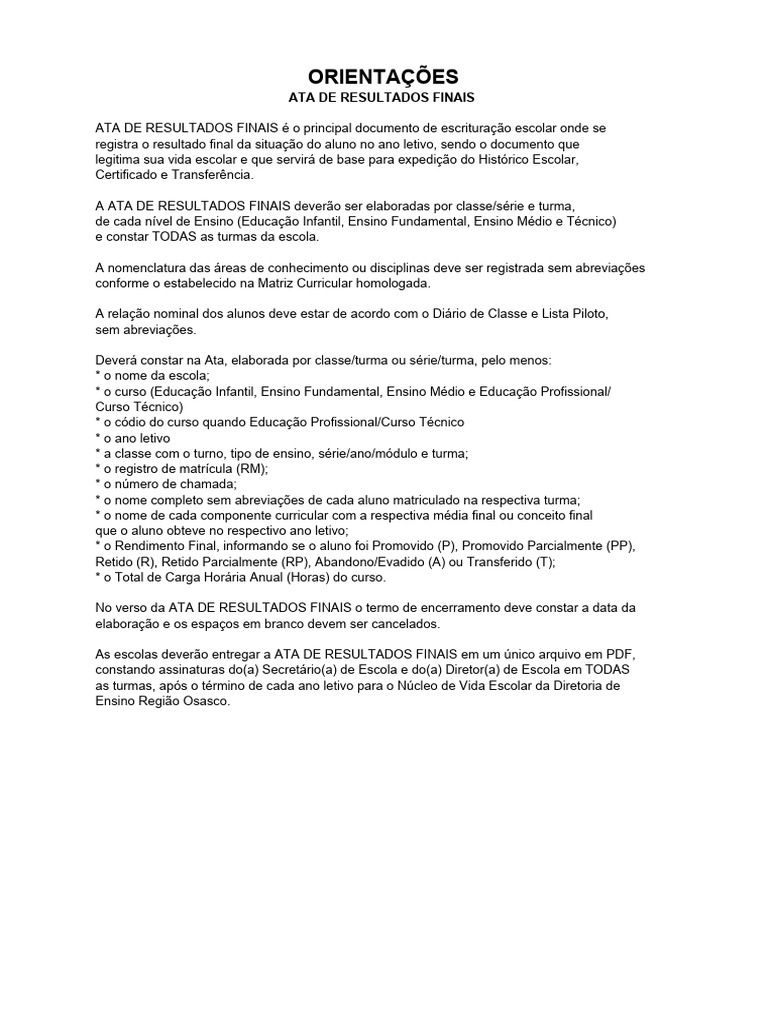 Modelo Ata de Resultado Final | PDF | Desenvolvimento profissional | Pré-escola