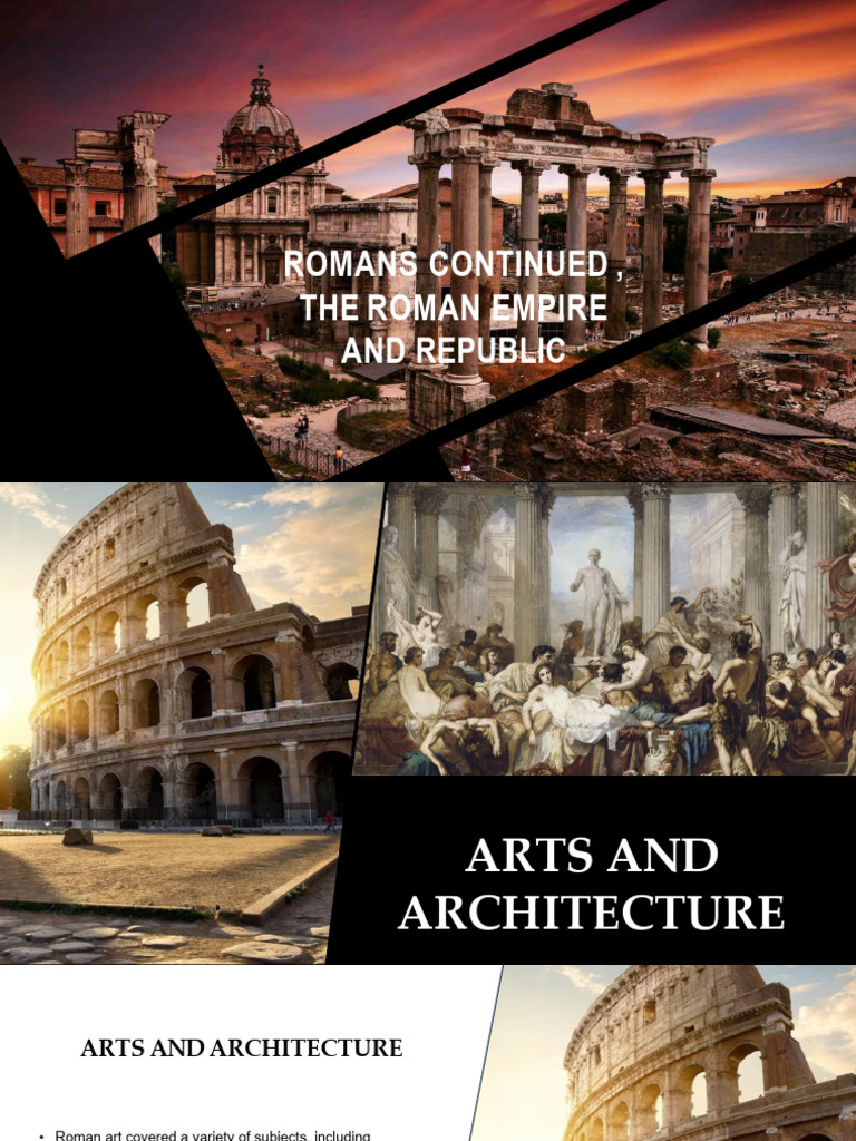 Roman Arts, Architecture & Culture | PDF | Ancient Rome | Roman Empire