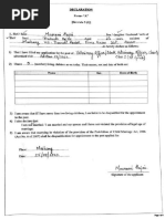 Declaration Form Small Family | PDF