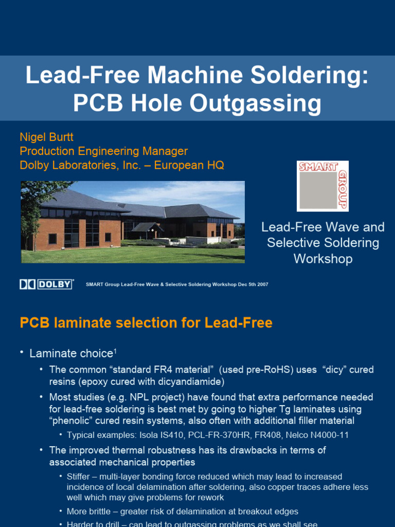PCB Hole Outgassing (2007) | PDF | Printed Circuit Board | Soldering