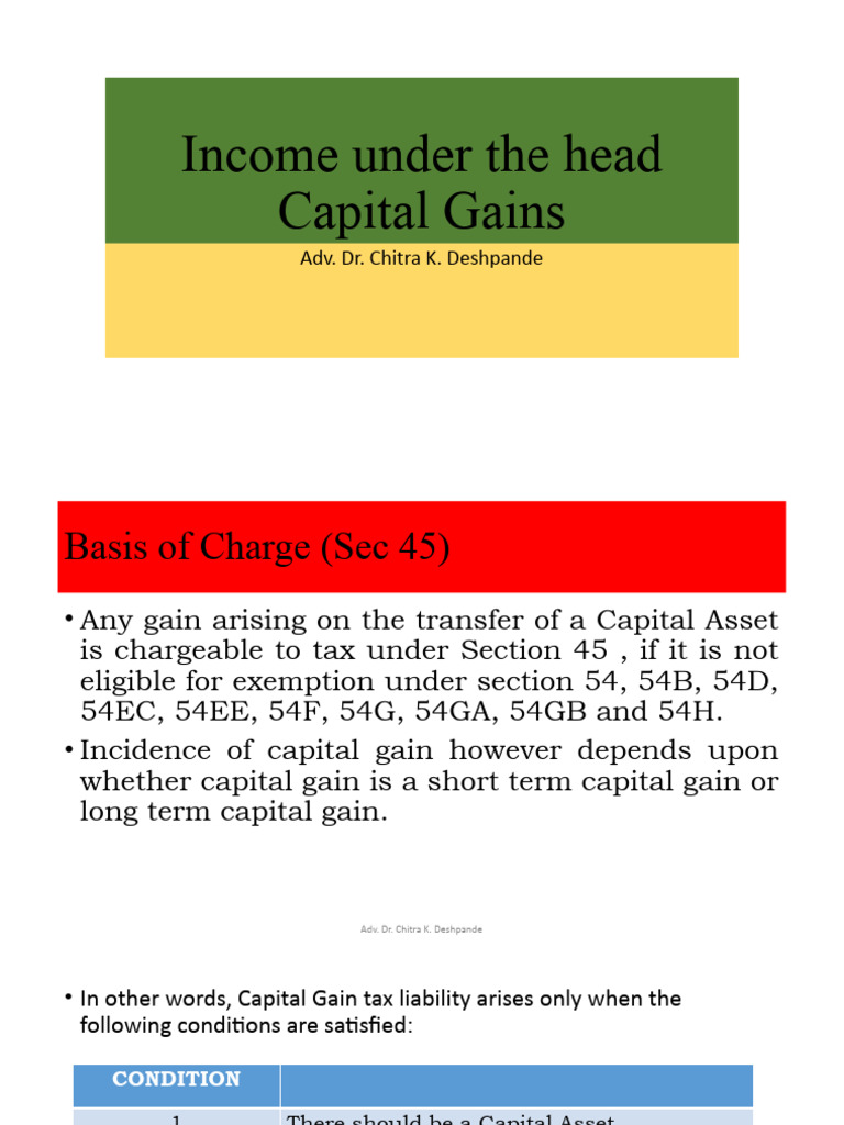 Capital Gains [Autosaved] | PDF | Capital Gains Tax | Capital Gain