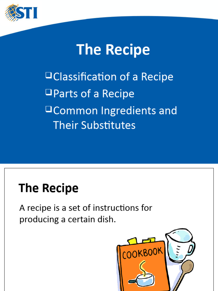 The Recipe | PDF