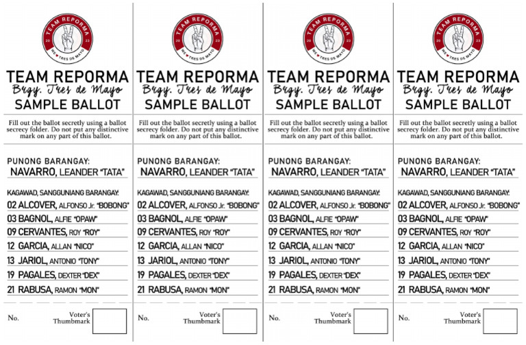 Sample Ballot | PDF