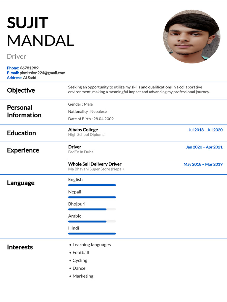 SUJIT - Resume - 81 | PDF