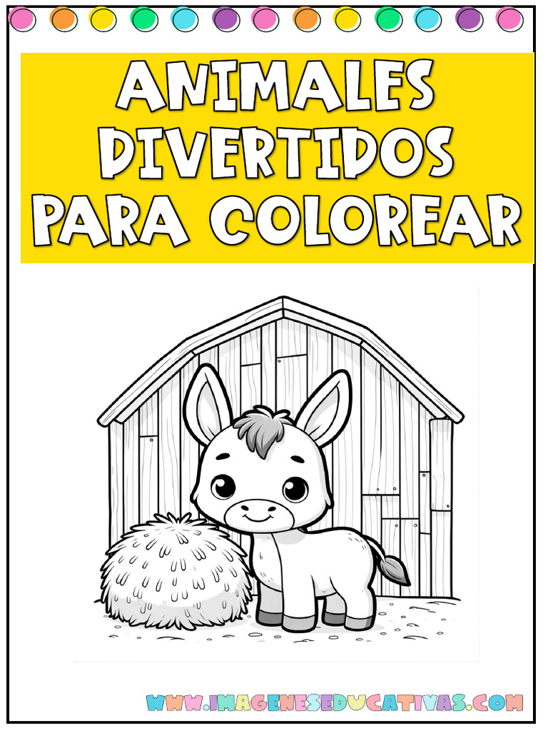 Cuaderno de Animales para Colorear PDF | PDF