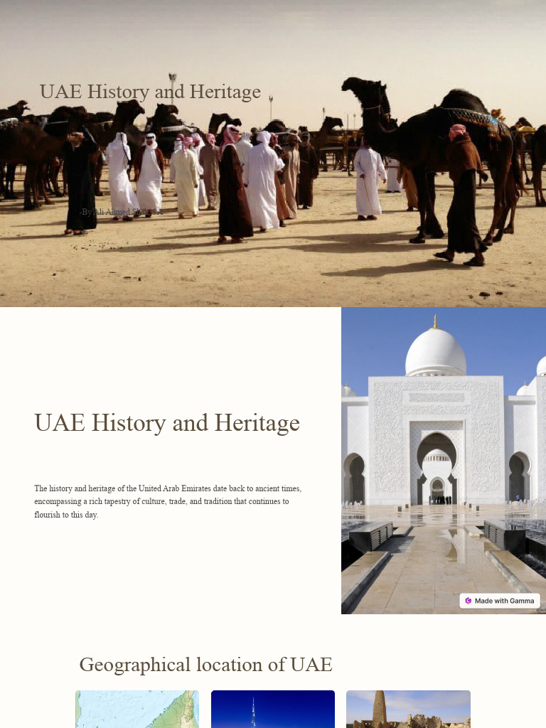 UAE History: From Ancient to Modern | PDF | United Arab Emirates | Arabs