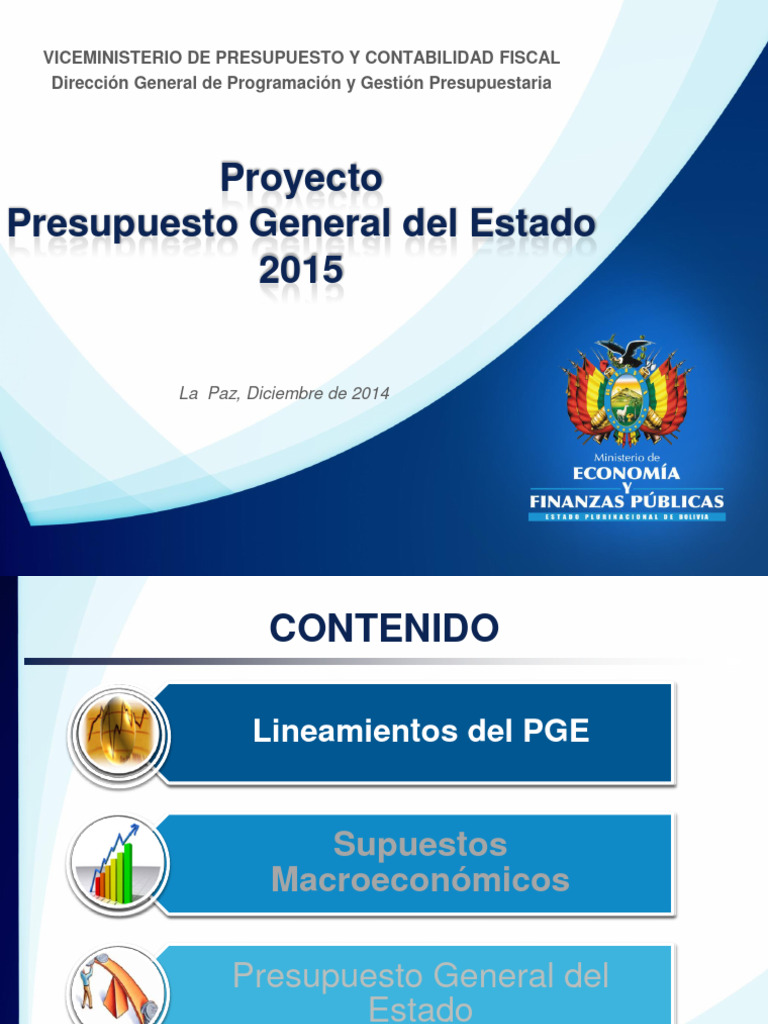 Pge 2015 | Descargar gratis PDF | Presupuesto | Macroeconómica