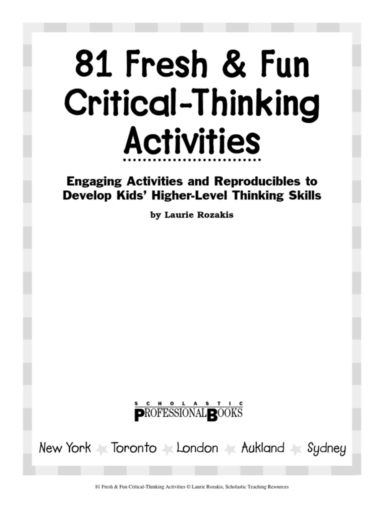 81 Critical Thinking Activities | PDF | Antarctica | Arctic