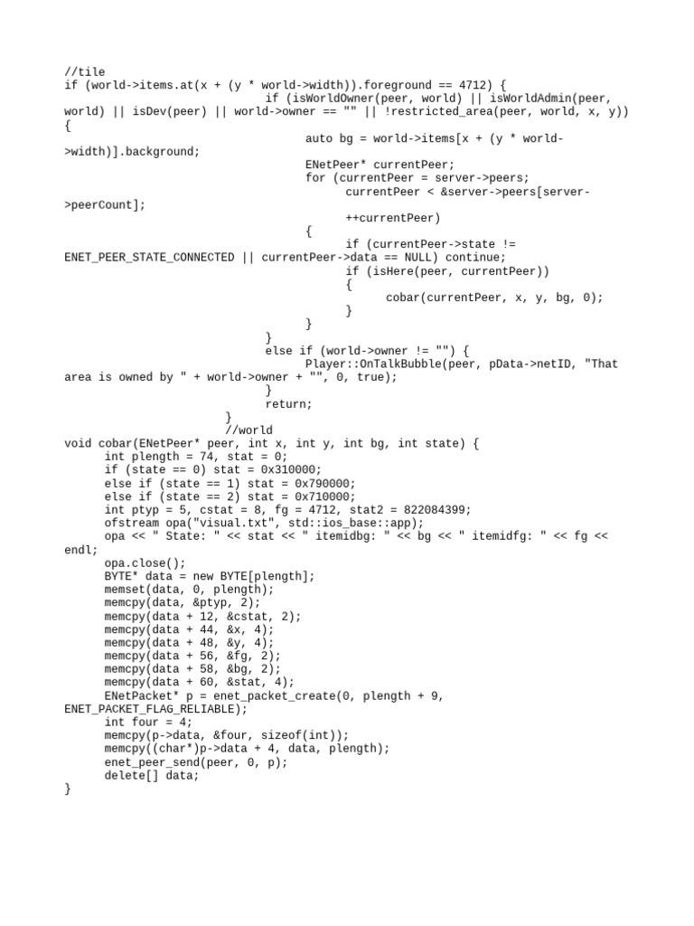 Tile Interaction and Networking Code | PDF