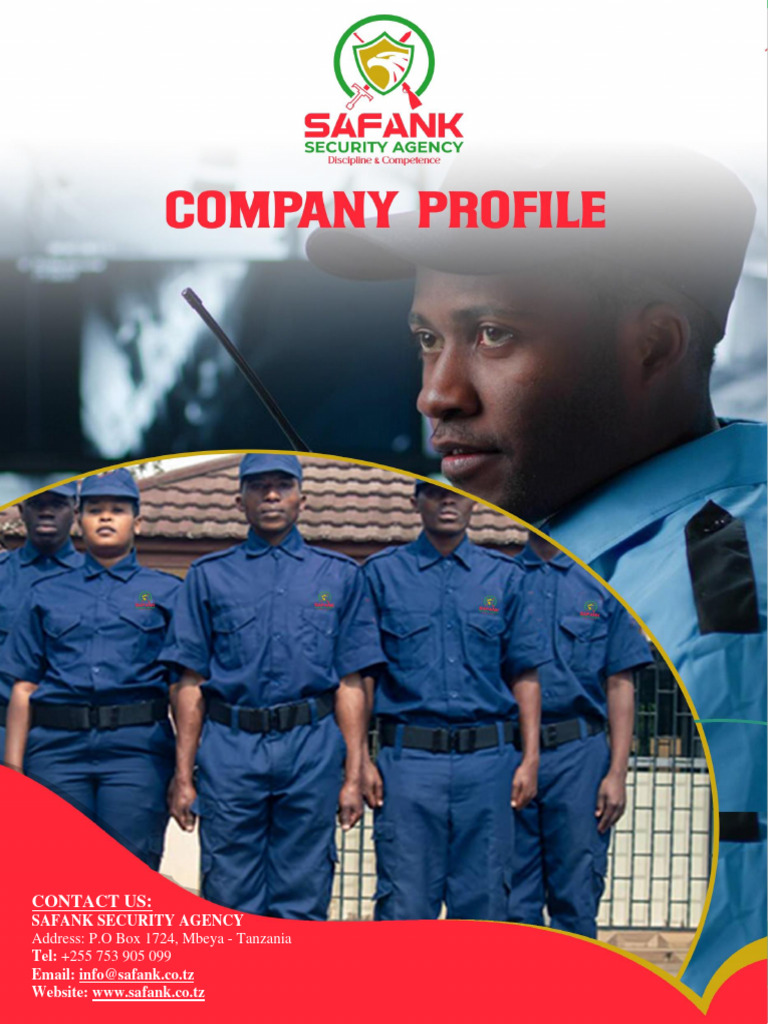 Safank Security Agency Profile | PDF | Security Alarm | Surveillance