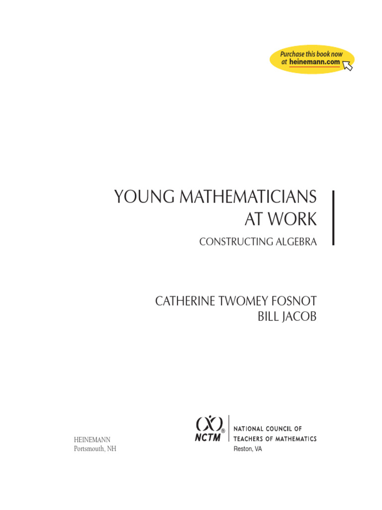 Fosnot 02841 Sample | PDF | Equations | Numbers