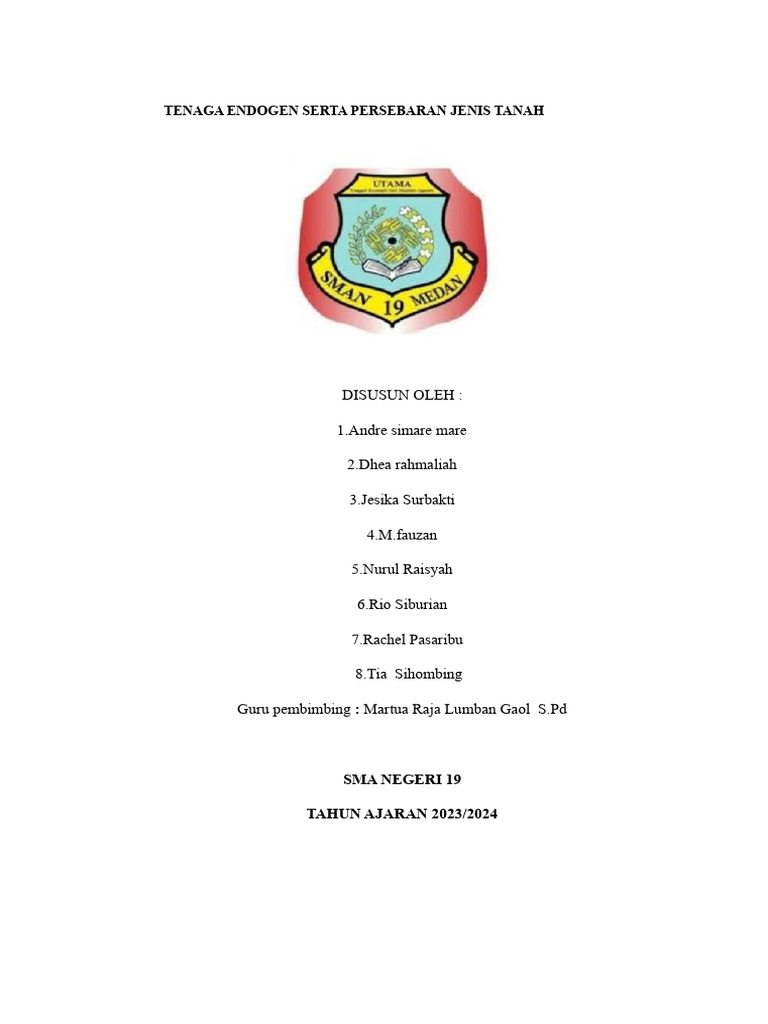 Tenaga Endogen dan Jenis Tanah | PDF