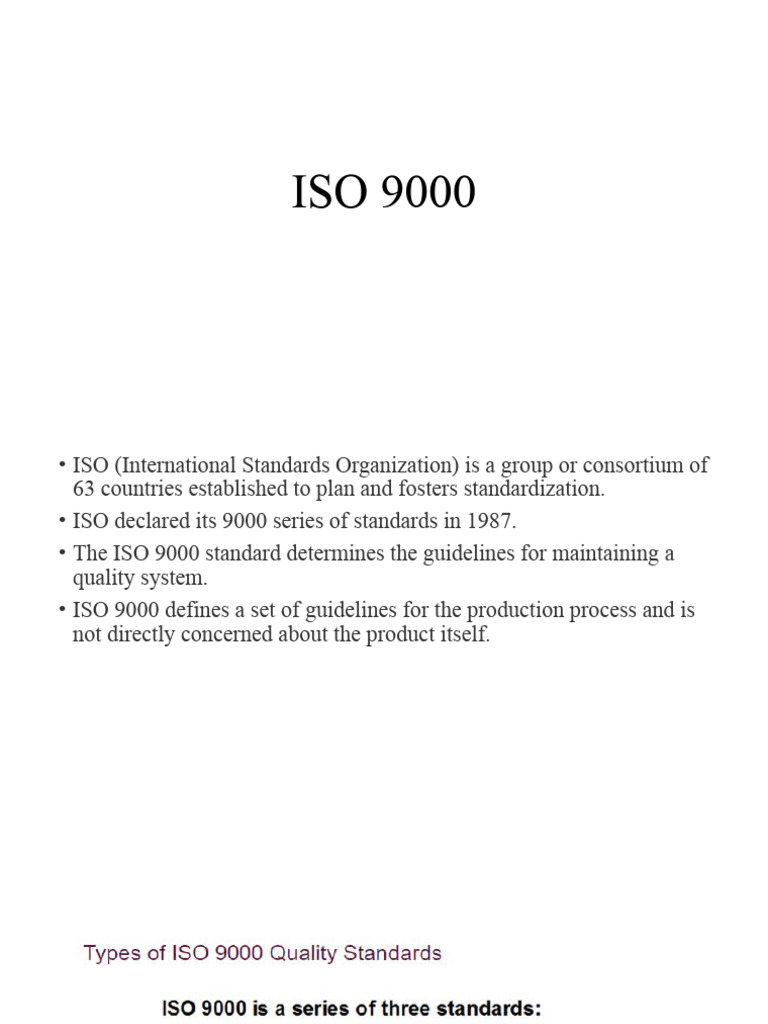 ISO 9000 | PDF