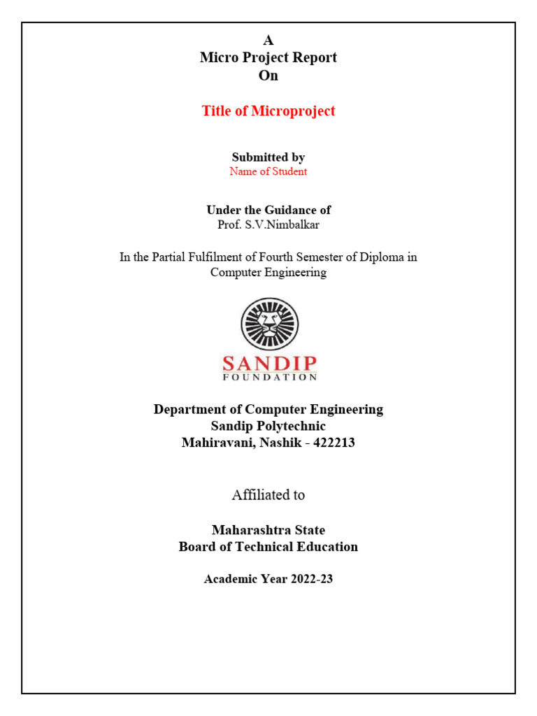 GAD Microproject Format - SVN | PDF | Data | Databases