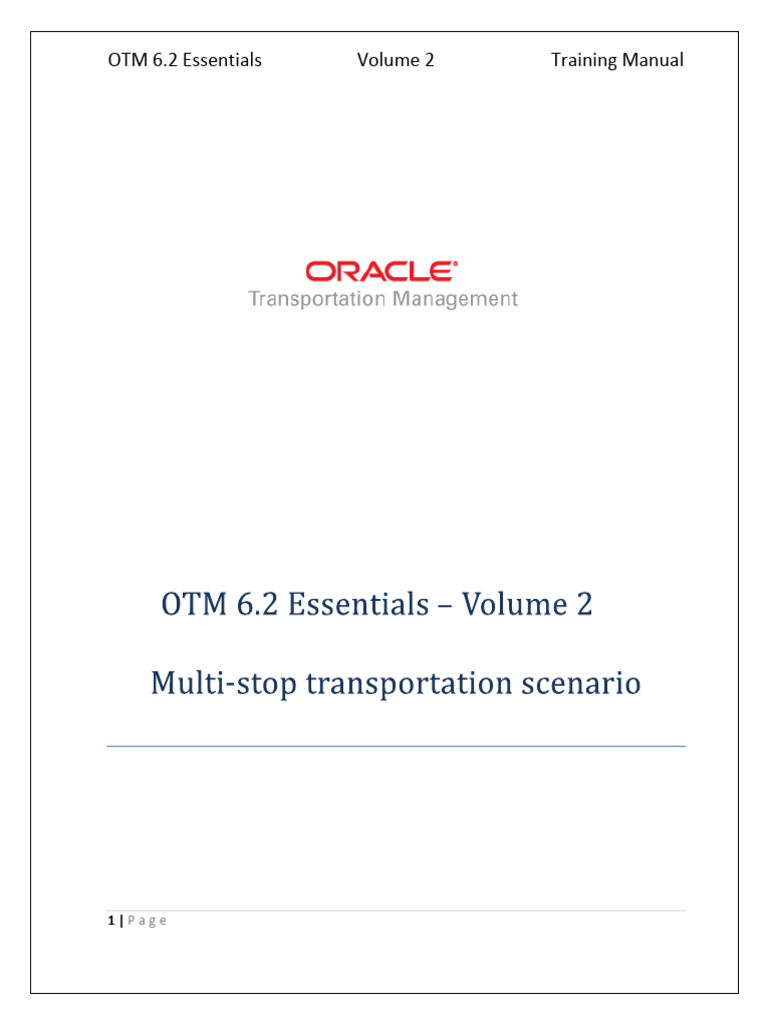 OTM_essentials_2 | PDF