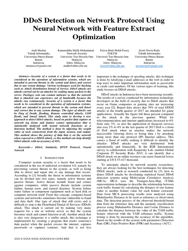PROCIDING ICAITI 2019-Andi Maslan | PDF | Denial Of Service Attack ...