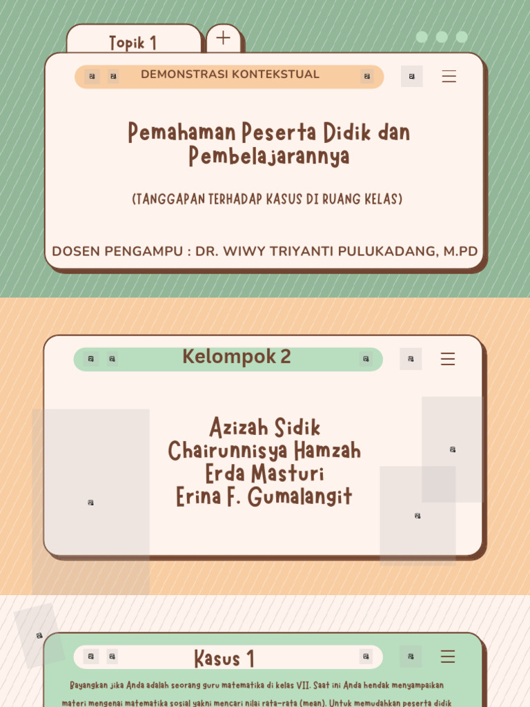 Kelompok 2 (Topik 1 Demonstrasi Kontekstual) | PDF
