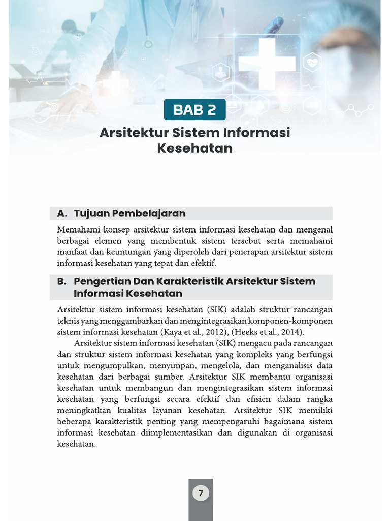 BAB II Arsitektur Sistem Informasi Kesehatan | PDF