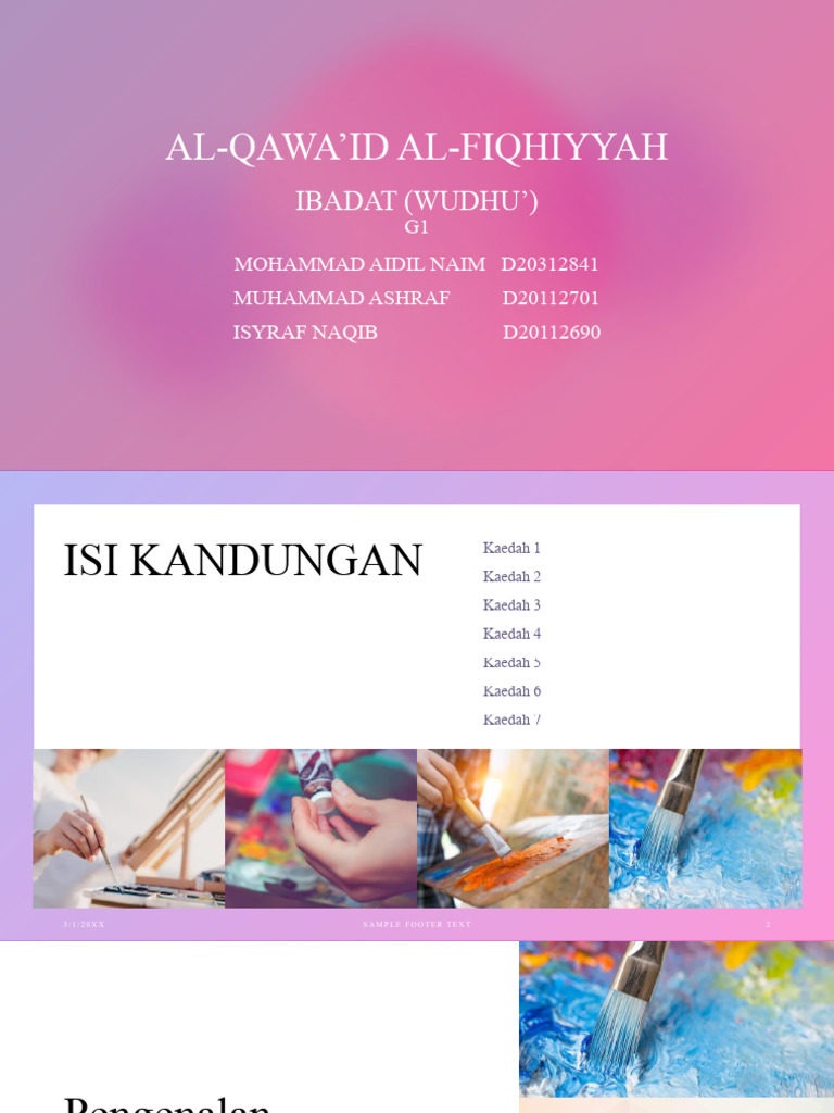 Al Qawa'Id Al Fiqhiyyah | PDF | Microsoft Power Point | Software