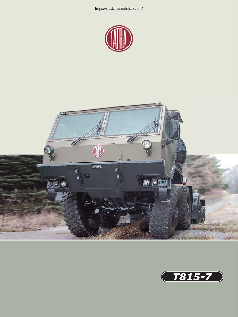 Tatra T815-7 PDF Technical Specifications | PDF | Brake | Vehicles