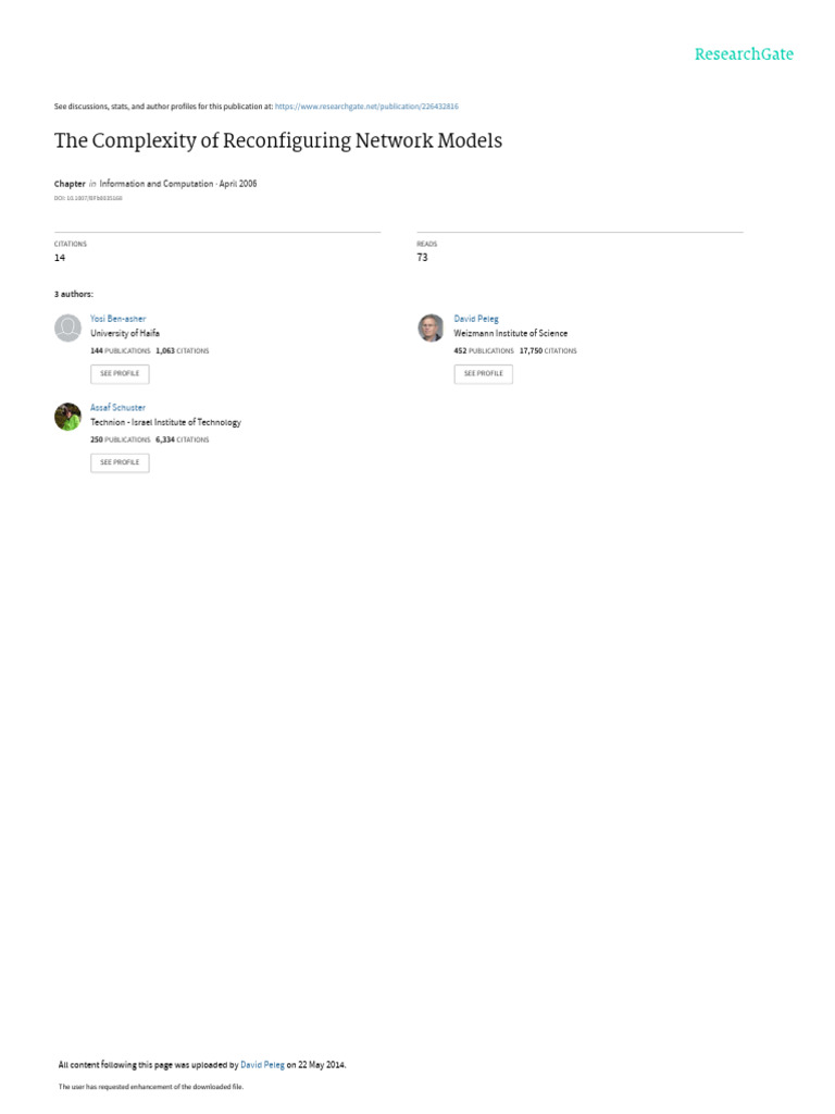 The_Complexity_of_Reconfiguring_Network_Models | PDF | Computational ... The_Complexity_of_Reconfiguring_Network_Models | PDF | Computational ...