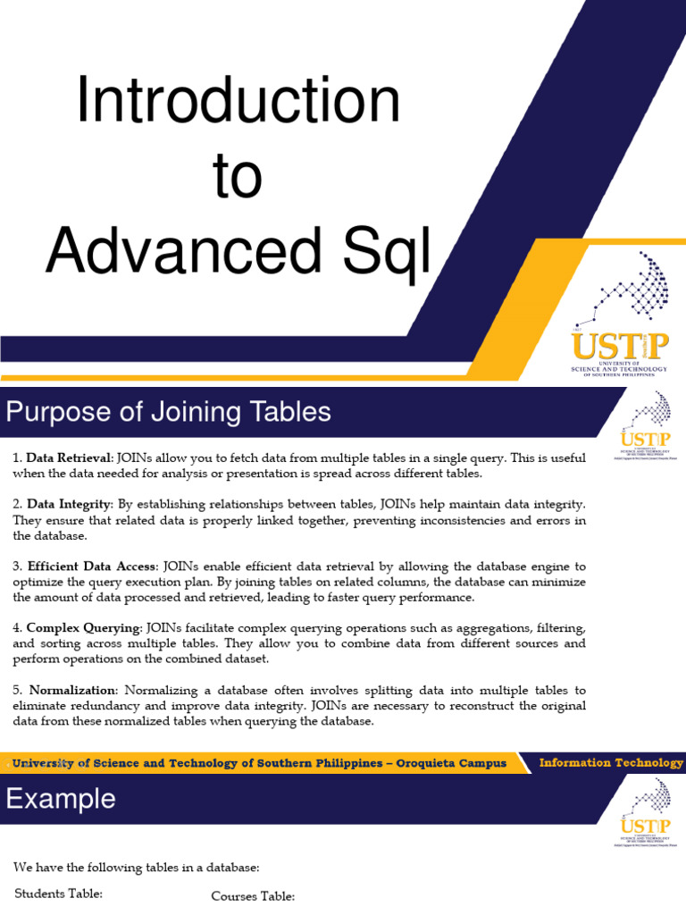 Intro To Advanced SQL | PDF | Database Index | Databases