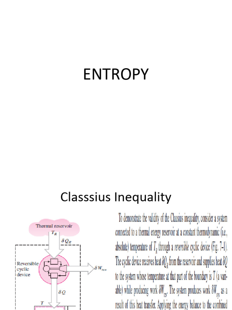 Entropy | PDF | Entropy | Exergy