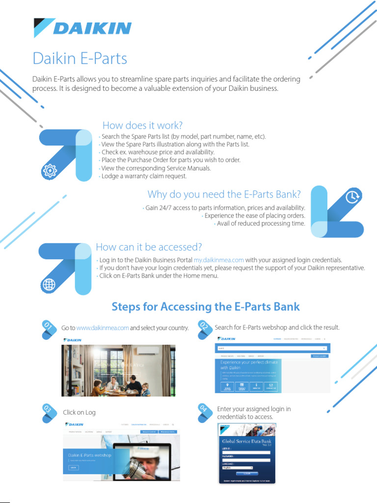 Daikin E-Parts Leaflet - DKSA - EN | PDF | Saudi Arabia
