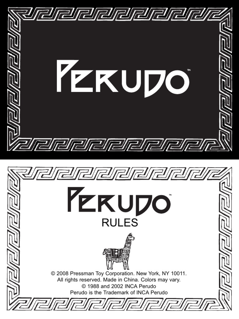 09 Perudo Rulebook | PDF | Inca Empire | Gaming