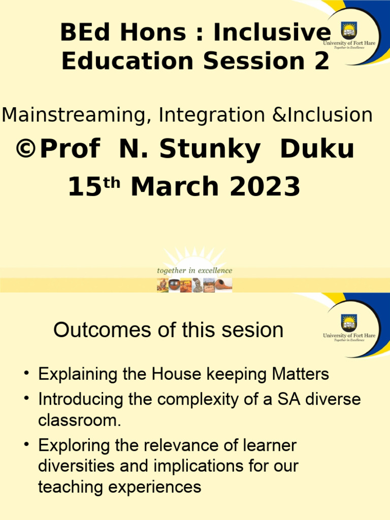 15 March 2023 Session 2 | Download Free PDF | Inclusion (Education) | Learning