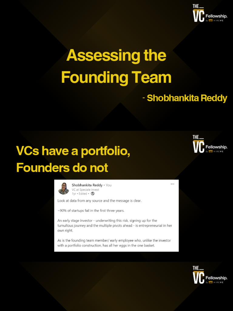 Assessing The Founding Team by Ms. Shobhankita Reddy | PDF