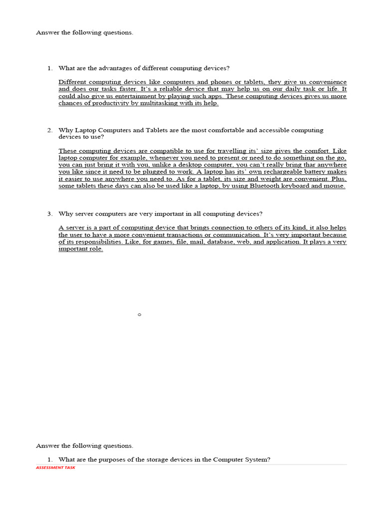 Assessment Task 1 2 ICOM111 | PDF