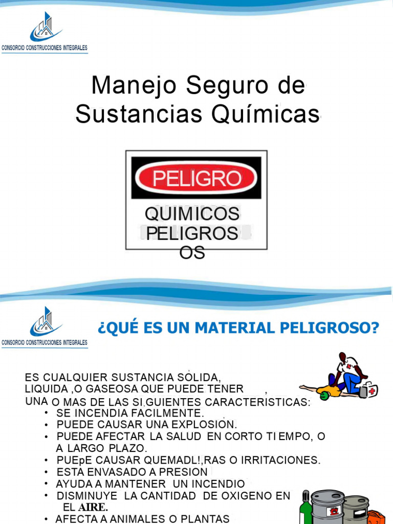 Manejo Seguro de Sustancias Qumicas | PDF | Combustión | Agua