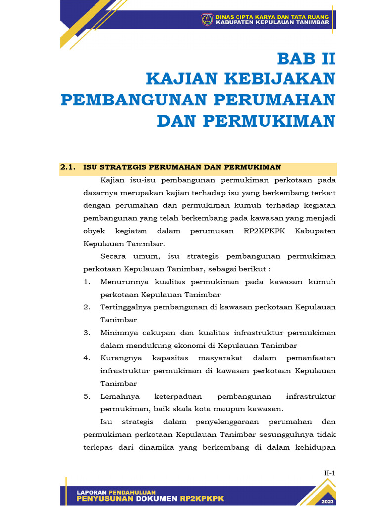 Bab Ii Tinjauan Kebijakan | PDF