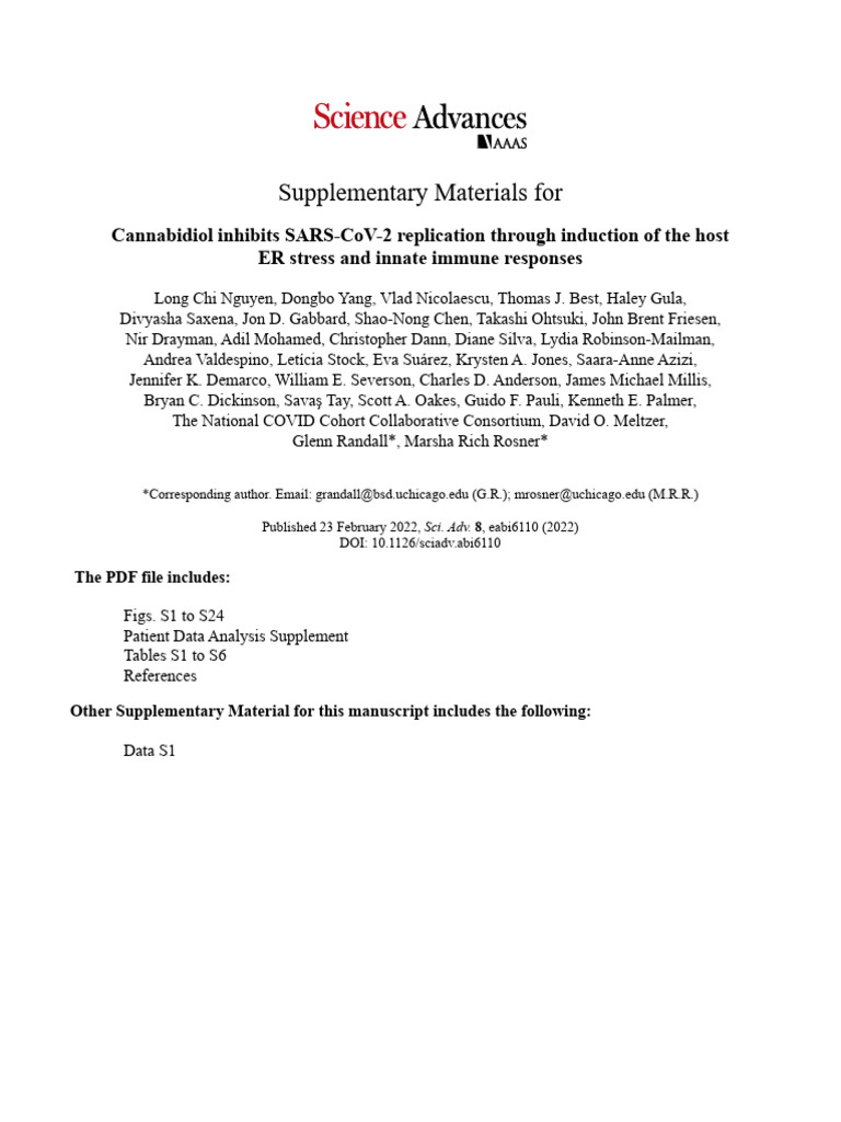 Sciadv - Abi6110 SM | PDF | Gene Expression | Western Blot