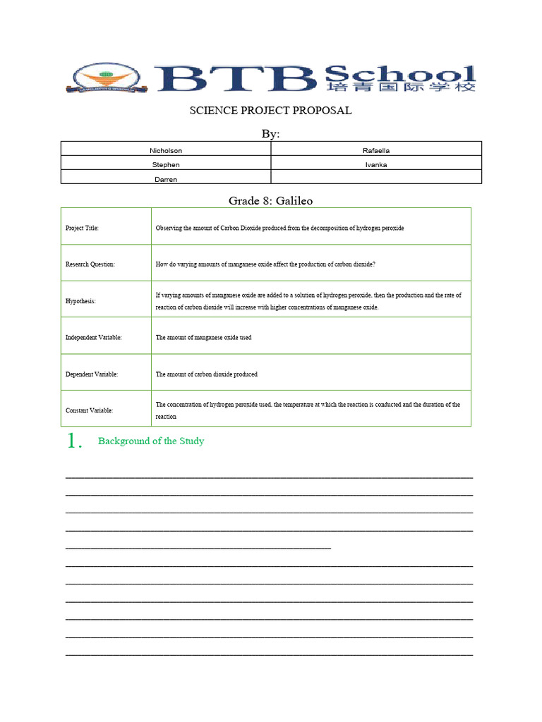Science Investigatory Project Guide | PDF | Experiment | Scientific Method
