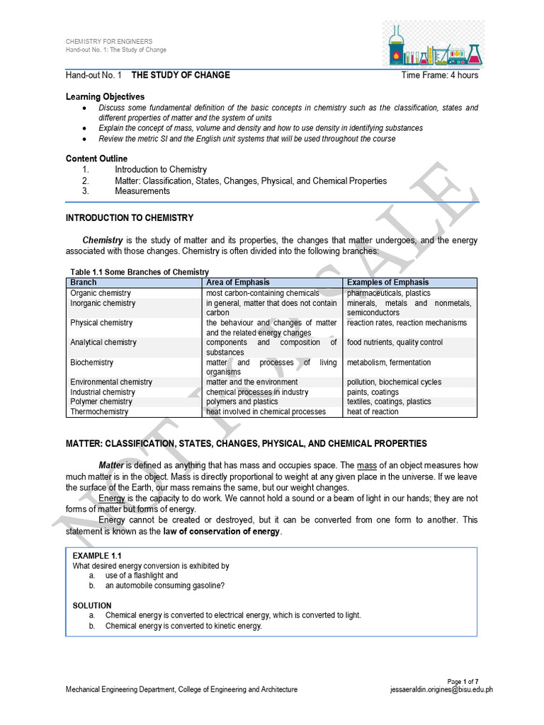 Module1 NS01 | PDF | Mixture | Chemistry