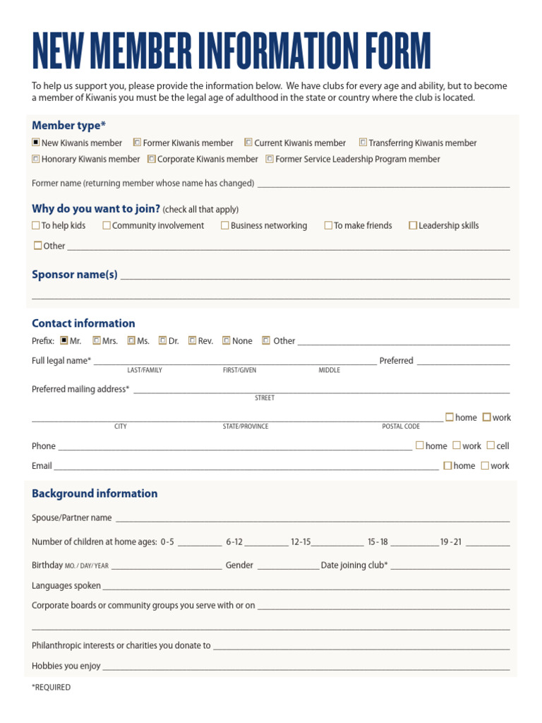 New Member Application | PDF | Economies | Business