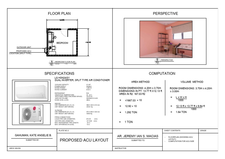 Floor Plan Perspective: Proposed Acu Layout | PDF | Energy Technology ...