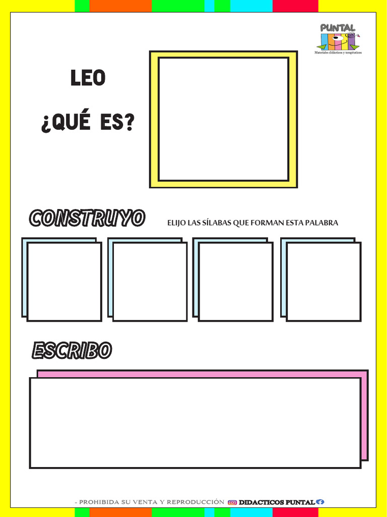 Leo, Construyo y Escribo: Actividades Didácticas | PDF