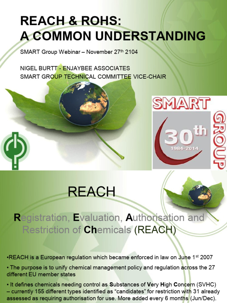 REACH and RoHS - A Common Understanding (2014) | PDF | Occupational ...