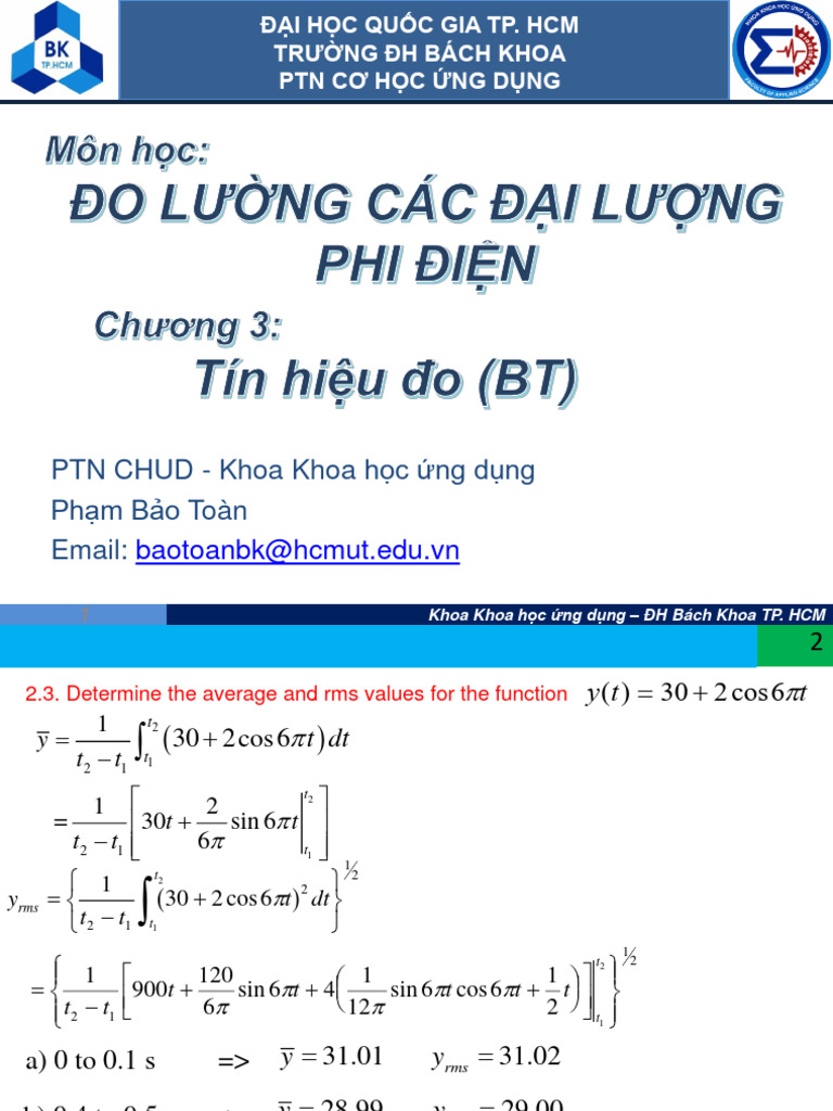 Đo Lường_C3 - BT | PDF | Discrete Fourier Transform | Mathematical Objects