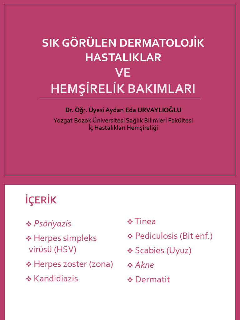 Dermato DAHİLİYE | PDF