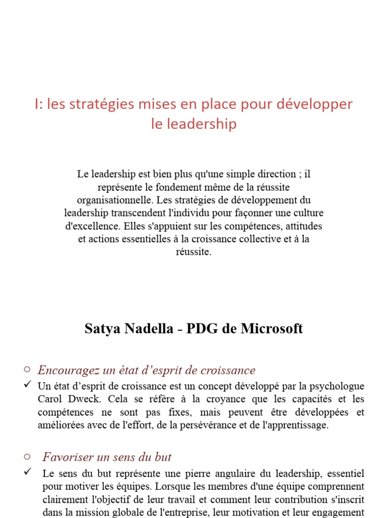 Stratégies de Leadership et IA | PDF | Intelligence artificielle ...
