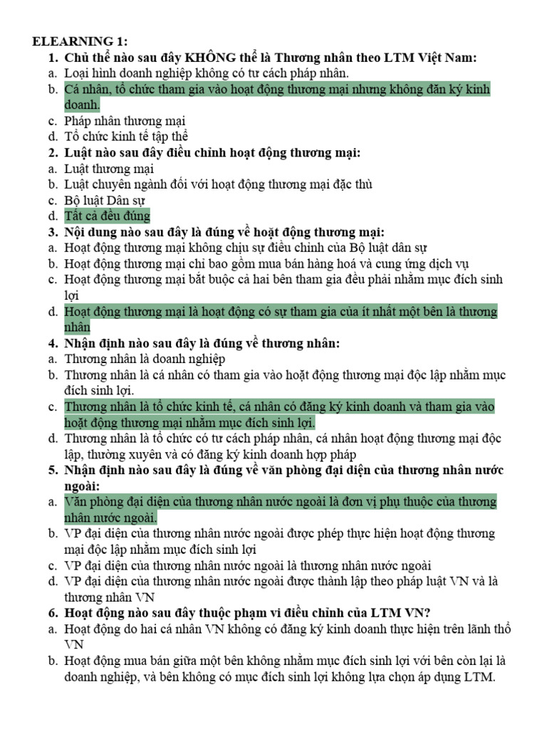 TRẮC-NGHIỆM LTM | PDF