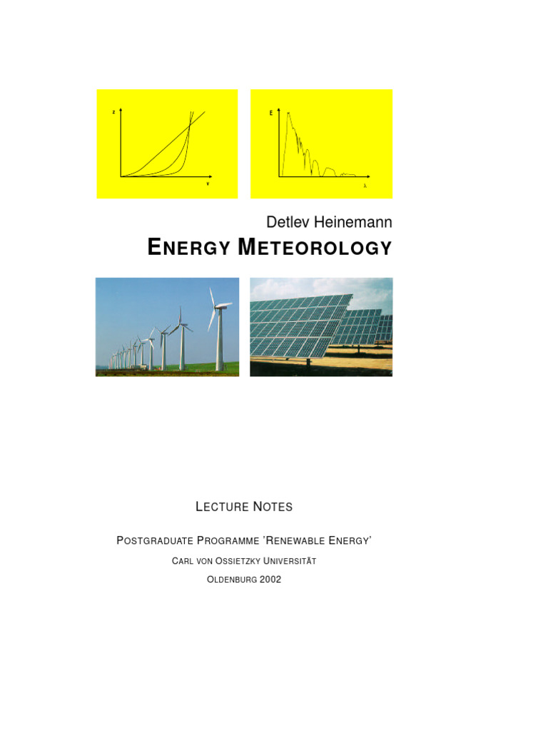 Energy Meteorology | PDF | Physics | Classical Mechanics