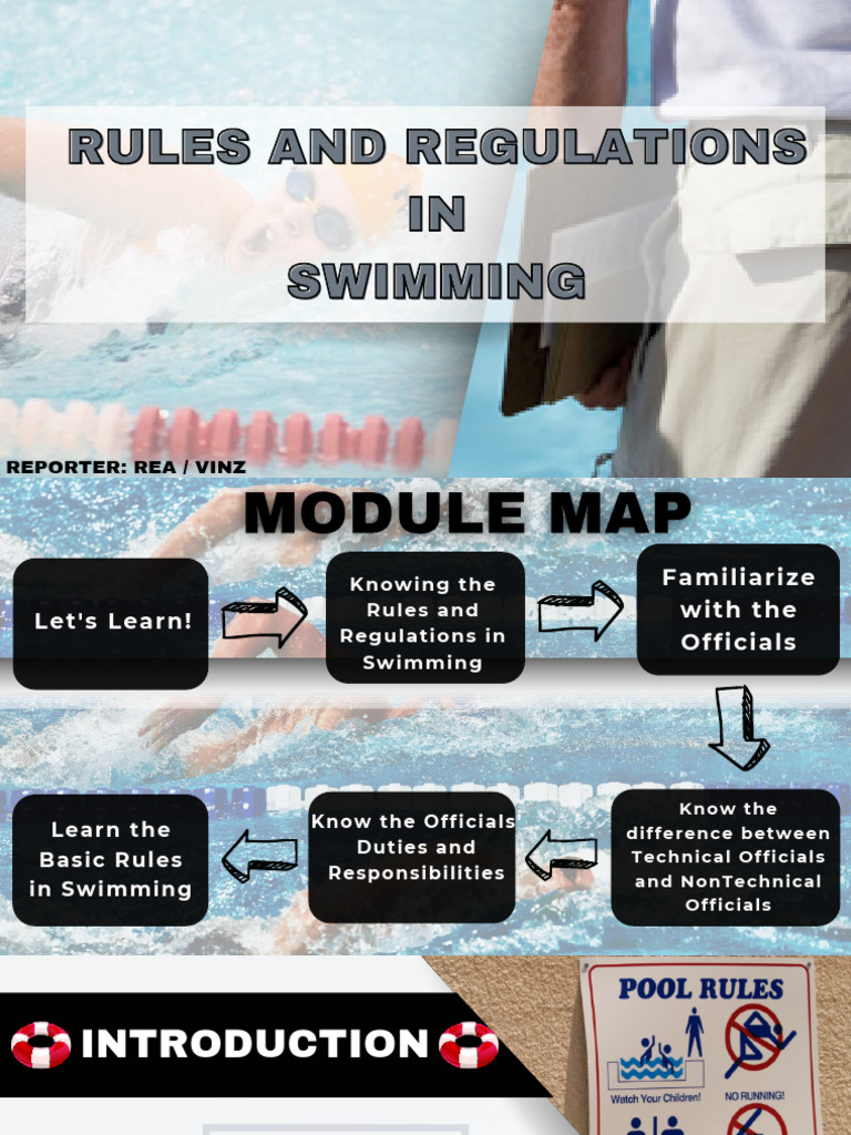 Rules and Regulations in Swimming | PDF | Swimming (Sport) | Referee