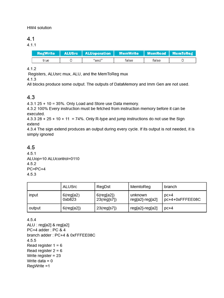 HW4 Solution v3 | Download Free PDF | Integrated Circuit | Computer Hardware