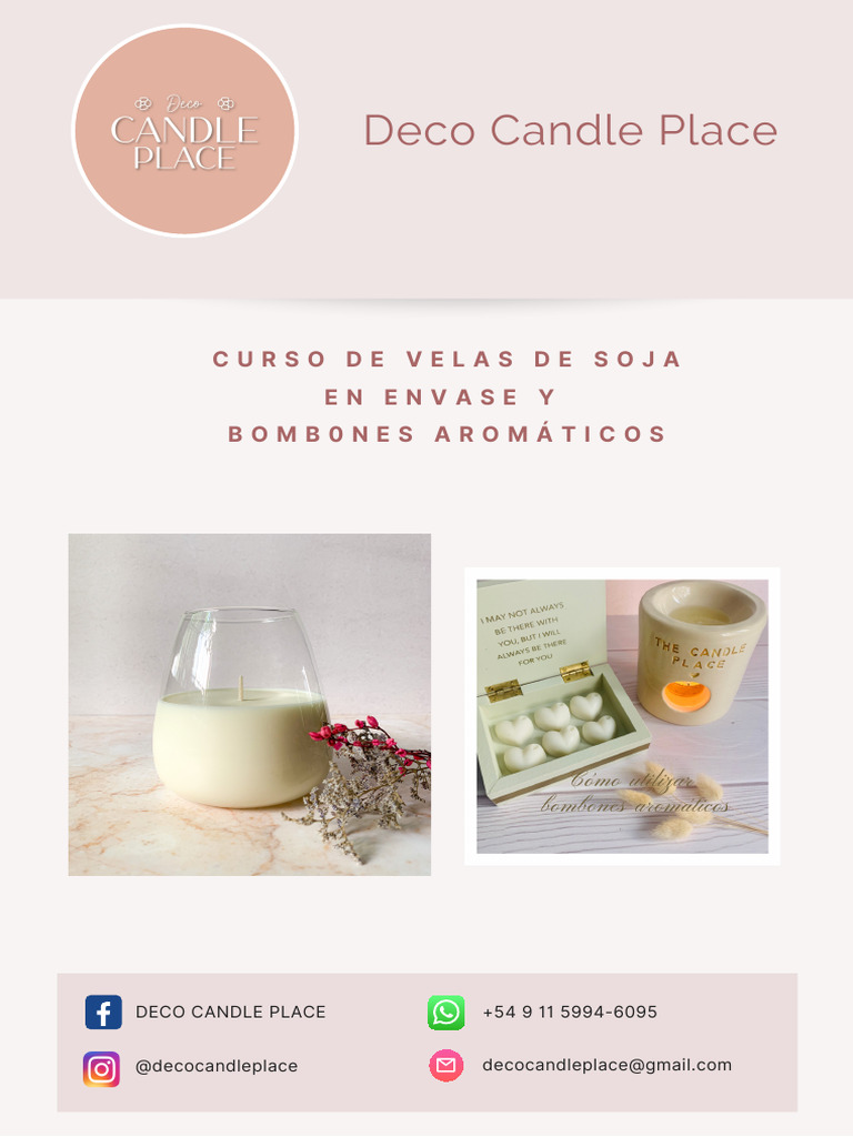 Curso de Velas de Soja y Aromáticas | PDF | Vela | Petróleo
